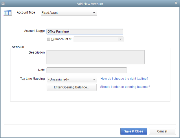 Quickbooks Fixed Asset Items A Quick Tutorial